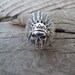 Indian Skull Ring Handmade in Sterling Silver - Etsy