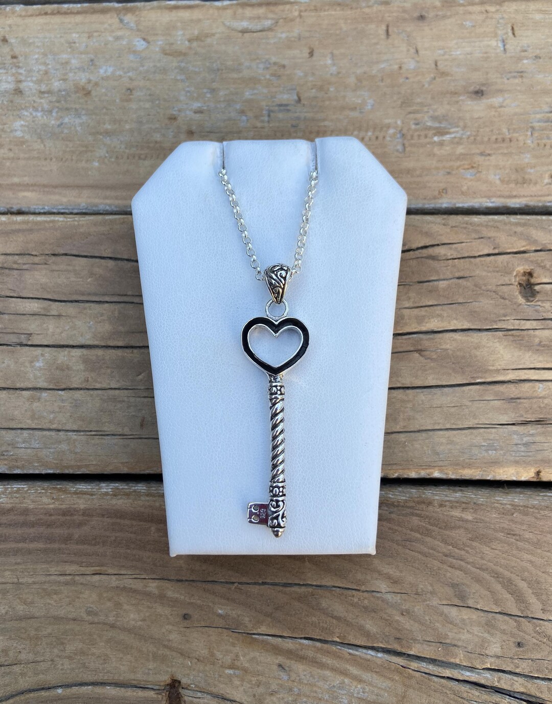 Gorgeous Two Sided Key Necklace Handmade in Sterling Silver - Etsy