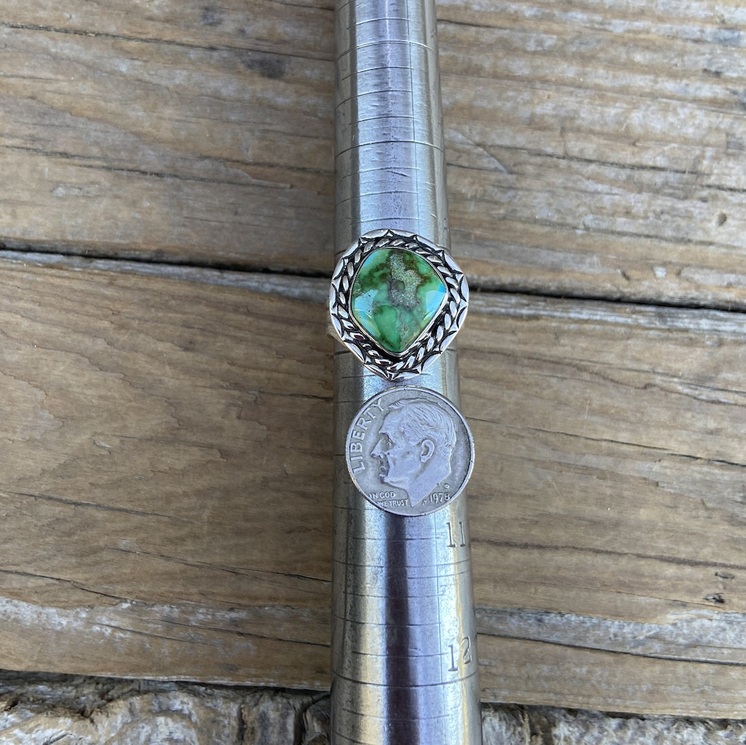 Beautiful Sonoran Gold Turquoise Ring Handmade in Sterling Silver 925 ...