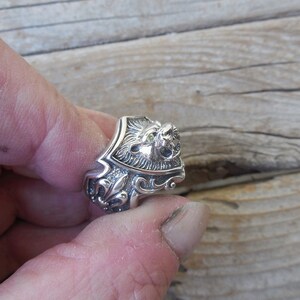 Lion Rings in Sterling Silver 925 With Peridot Stones in the Eyes - Etsy