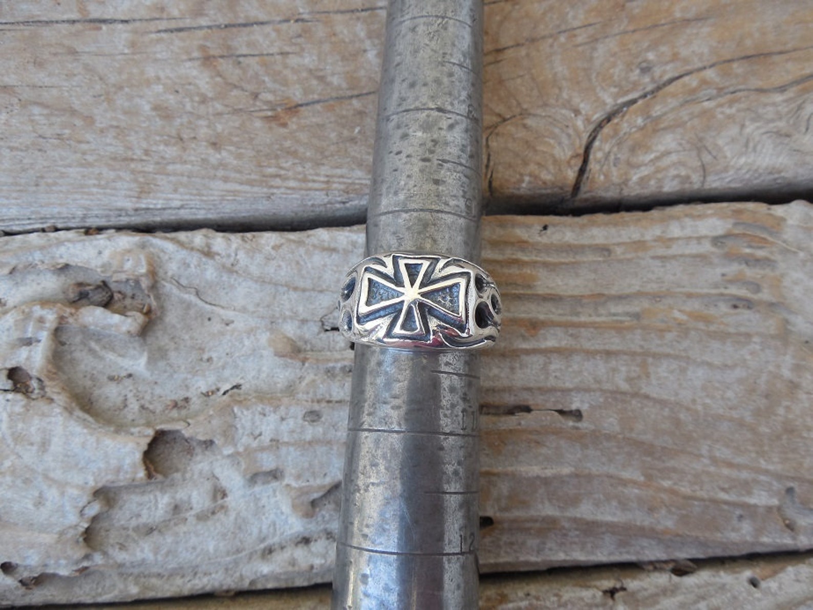 Maltese Cross Ring Handmade in Sterling Silver 925 - Etsy