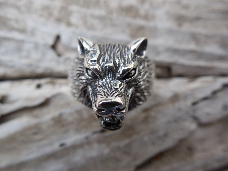 Werewolf Ring in Sterling Silver - Etsy