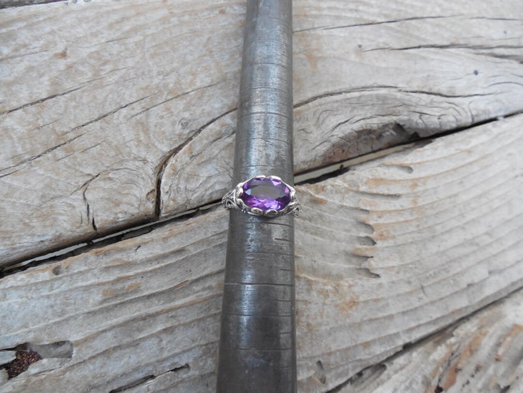 Beautiful Amethyst Ring Handmade in Sterling Silver 925 - Etsy