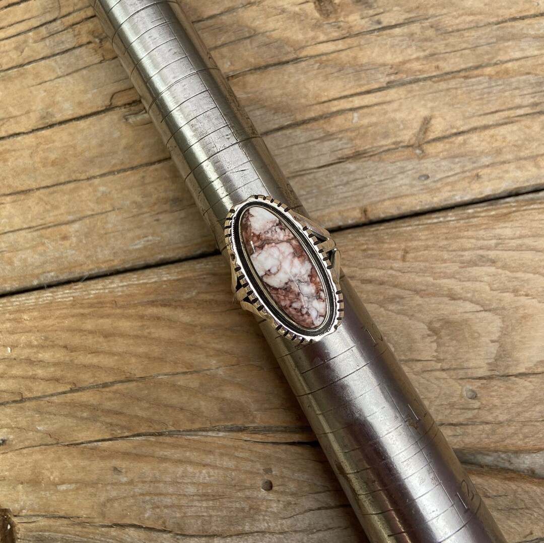 ON SALE Wild Horse Magnesite Ring Handmade in Sterling Silver 925 With ...