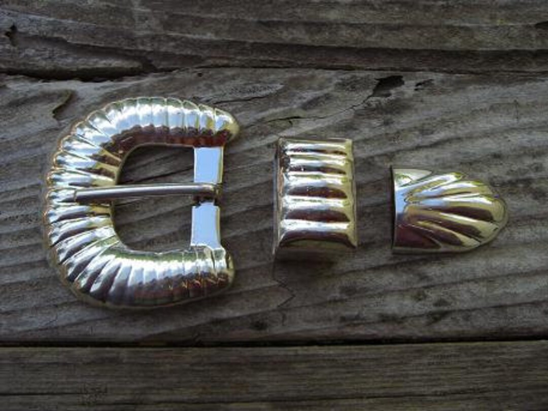 Ranger Belt Buckle Set Handmade in Sterling Silver 925 - Etsy