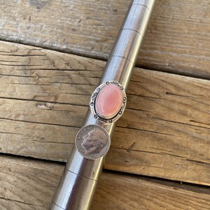 Beautiful Pink Conch Shell Ring Handmade Signed in Sterling Silver With ...