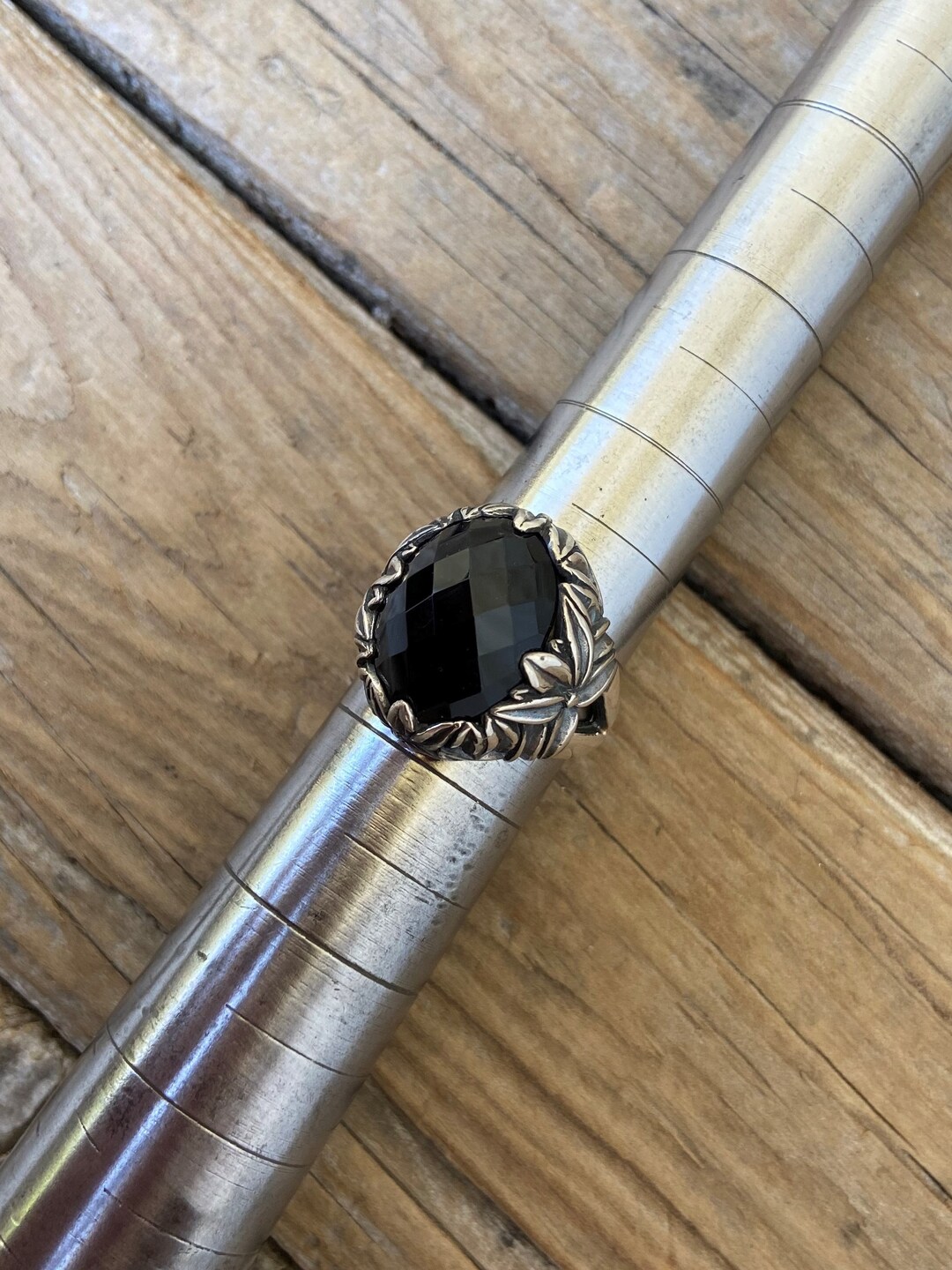 Gorgeous Black Onyx Ring Handmade in Sterling Silver 925 With a ...