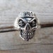 Skull Eyes Skull Ring Handmade in Sterling Silver 925 - Etsy
