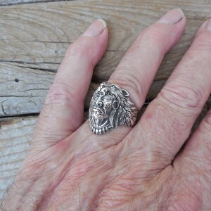 Indian Hunter Ring Handmade in Sterling Silver 925 - Etsy