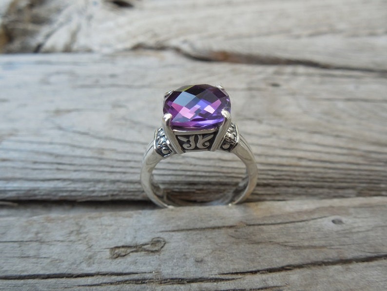 Beautiful Amethyst Ring Handmade in Sterling Silver - Etsy