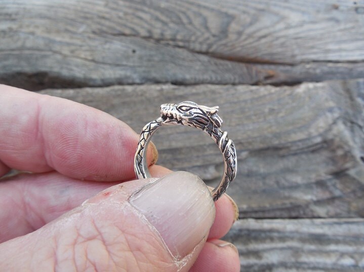 Dragon Ring Handmade in Sterling Silver 925 Adjustable - Etsy