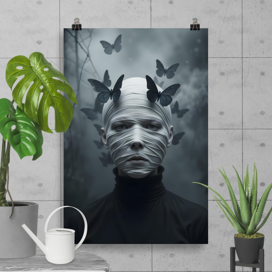 Surreal Metamorphosis - Dark Aesthetic Art Print - Etsy