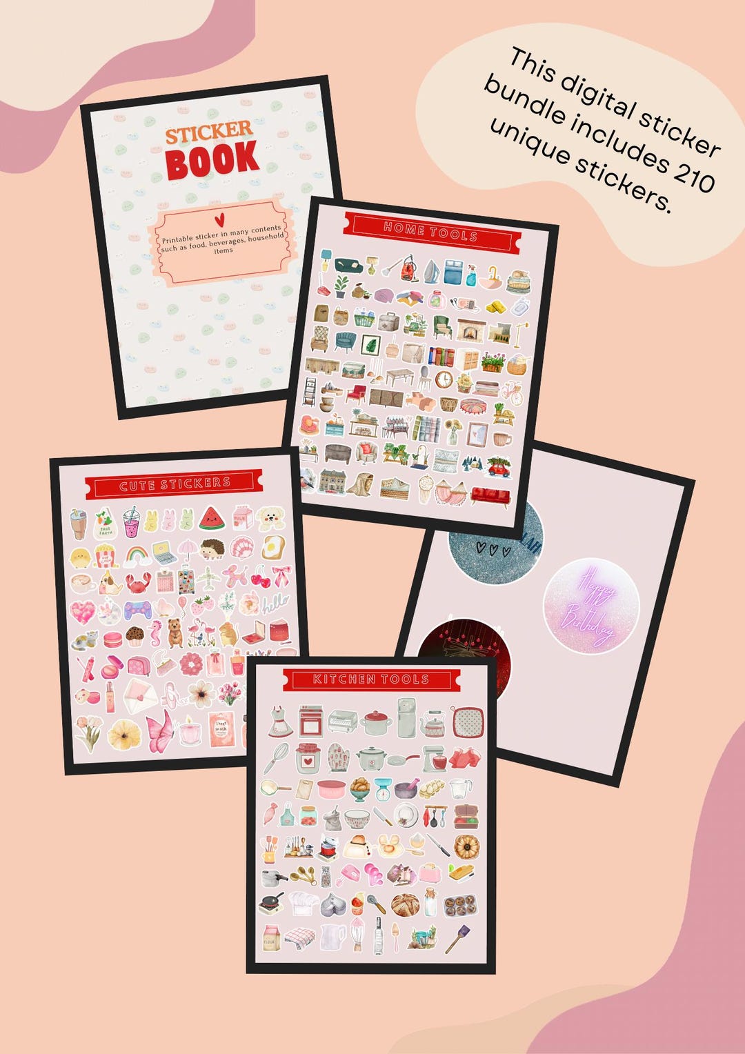 Digital Sticker, PNG Sticker, Printable Sticker - Etsy