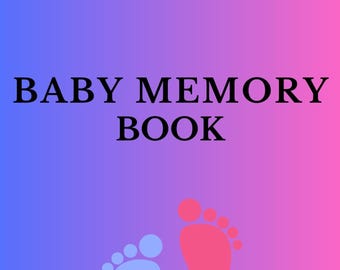 Digital Baby Memory Book | Printable Baby Journal & Milestone Tracker ...