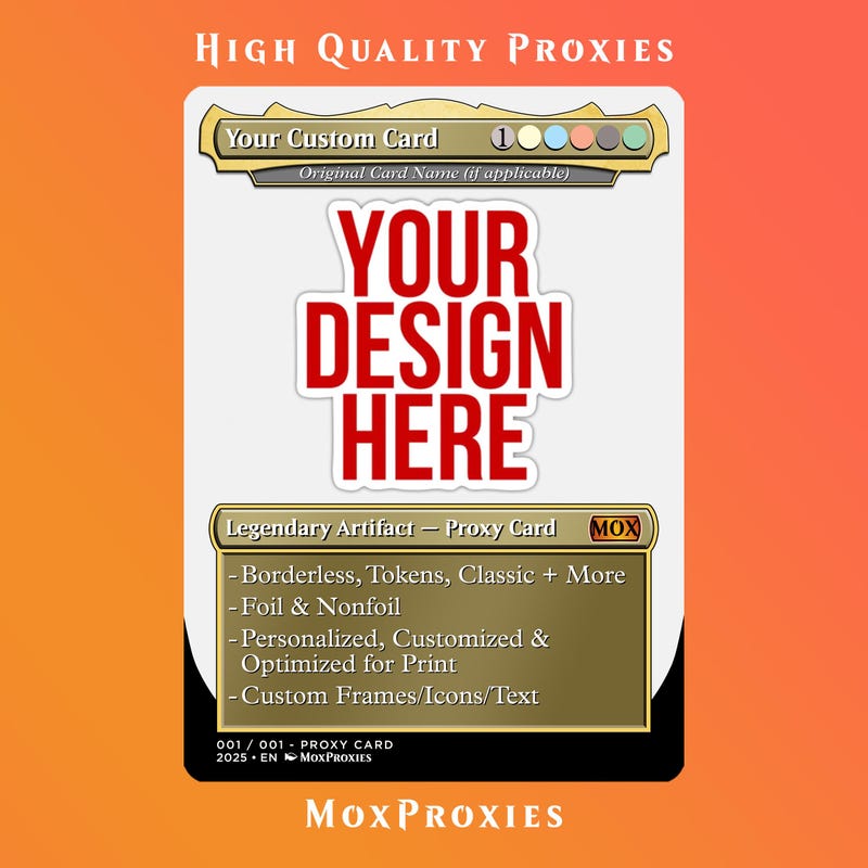 Custom Mtg Printing - Etsy UK