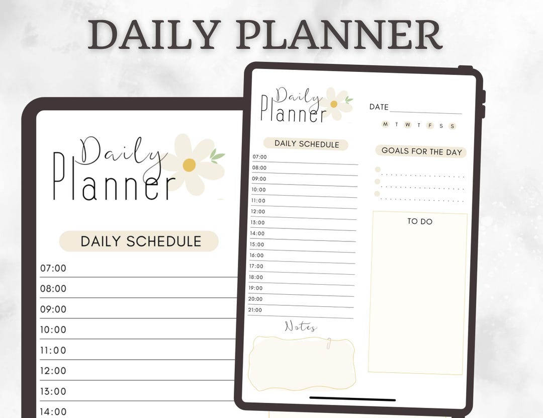 Daily Planner - Page PDF - Etsy