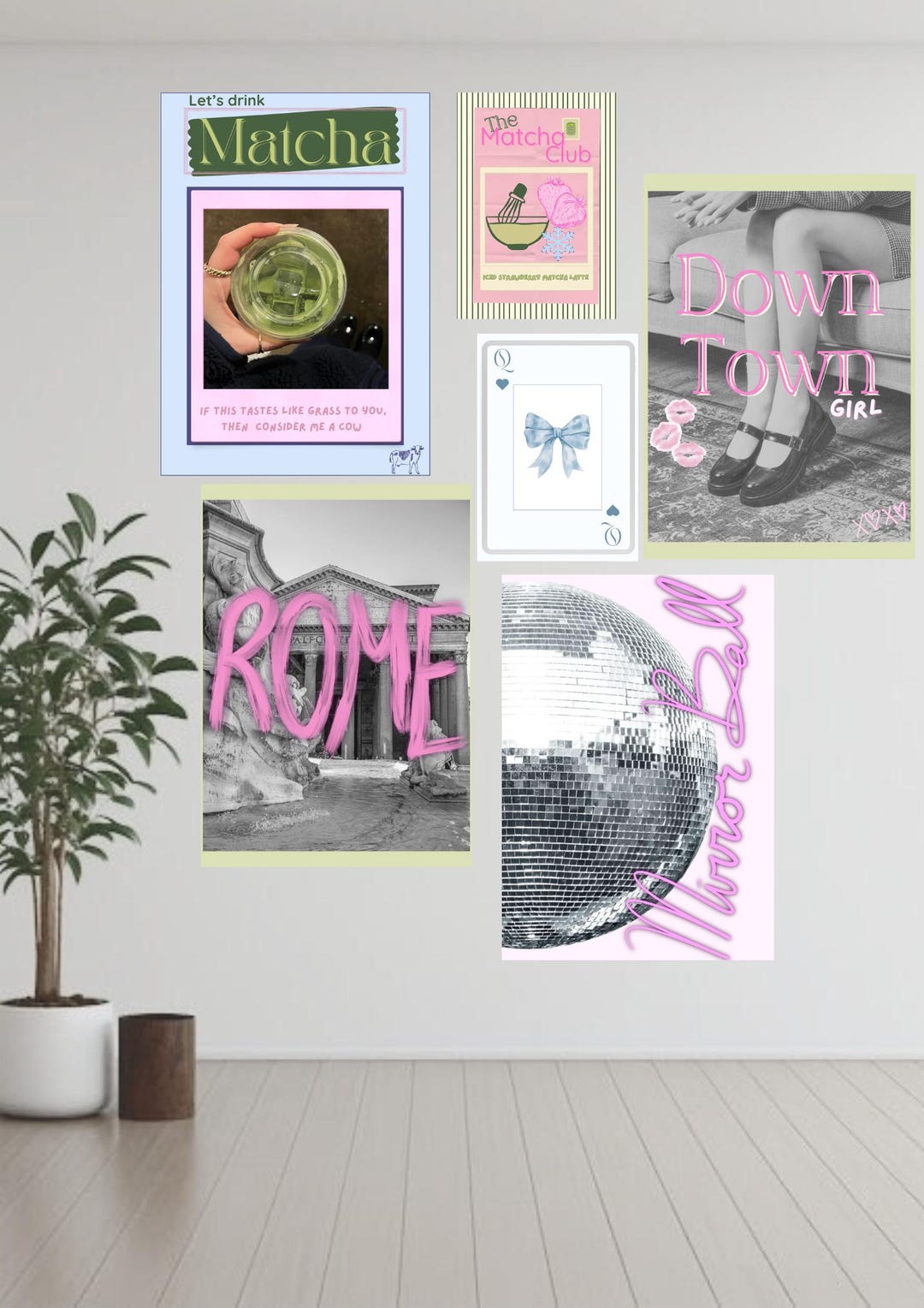 Pinterest Posters, Matcha Girl Aesthetic Posters, Digital Posters ...