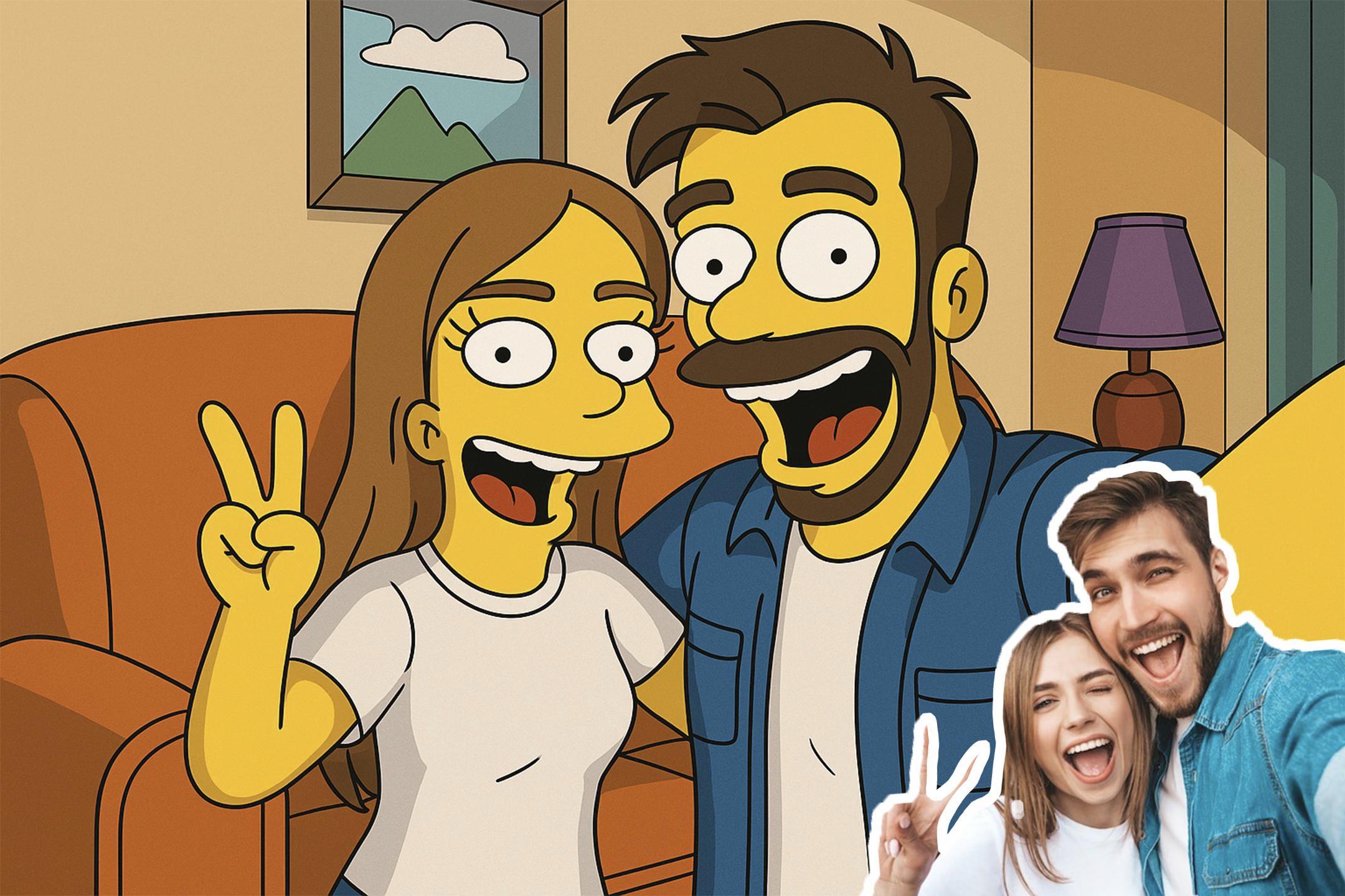 Personalized Simpsons Family Portrait, Personalized Simpsons Portrait ...