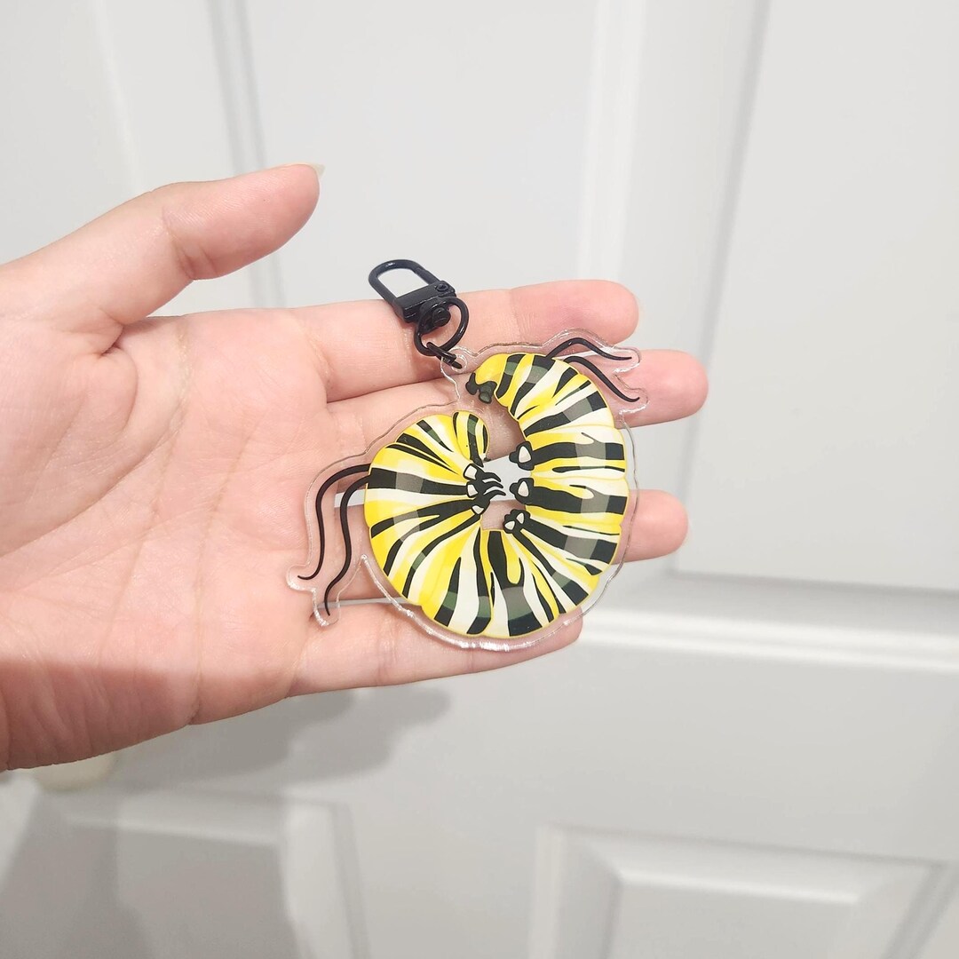 Monarch Caterpillar Acrylic Keychain - Etsy