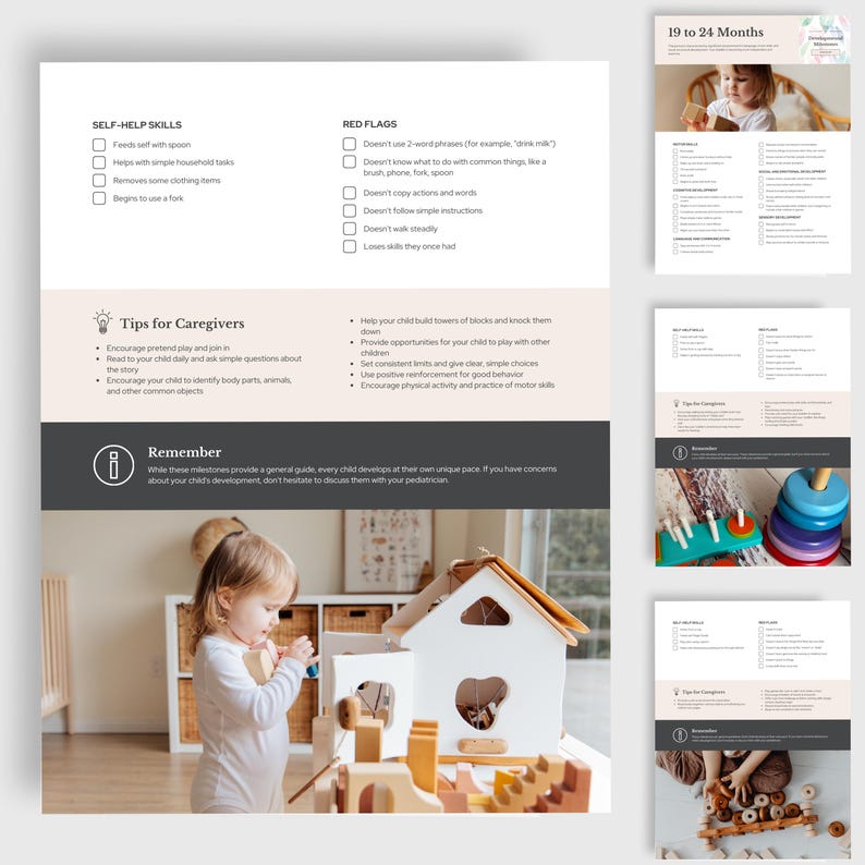 Developmental Milestones Checklist (birth to 5 Years) – PDF Download ...