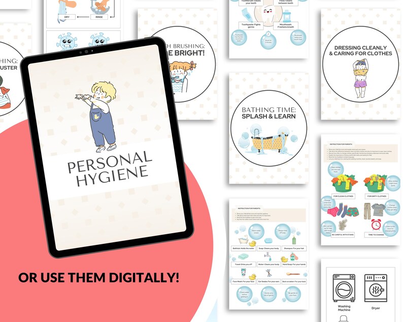 Personal Hygiene for Kids | Printable PDF Activity Pack | Handwashing ...