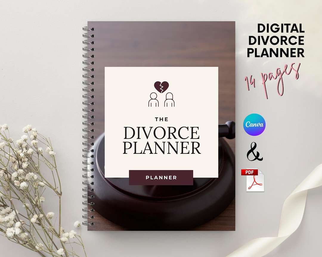 Divorce Planner | Canva Template + Printable PDF | Legal, Financial ...