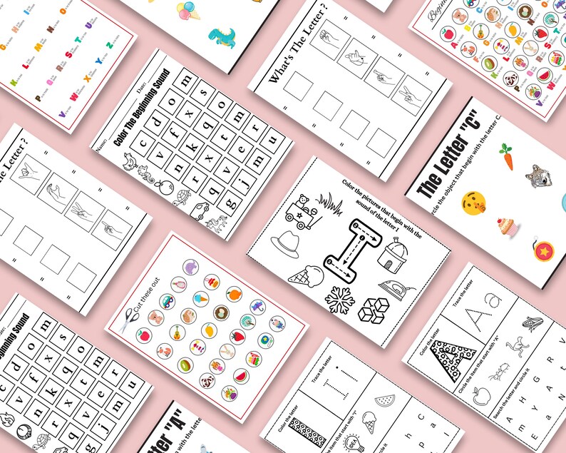 Phonics Beginning Sounds Bundle | 164 Pages | Printable PDF | Alphabet ...