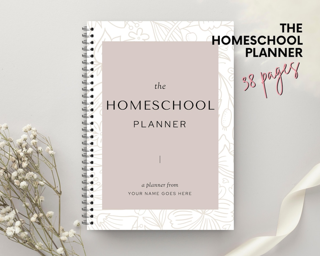 Editable Homeschool Planner | Canva Template for Students & Parents ...