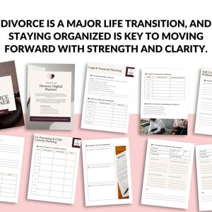Divorce Planner | Canva Template + Printable PDF | Legal, Financial ...