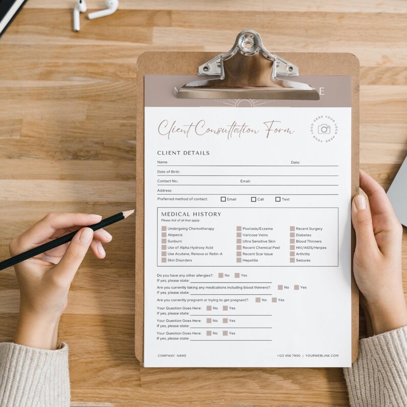 Nail Tech Forms Template: Client Intake, Consent, Aftercare (canva ...