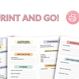 All About Me Special Needs Template | 5-page Printable PDF for Kids ...