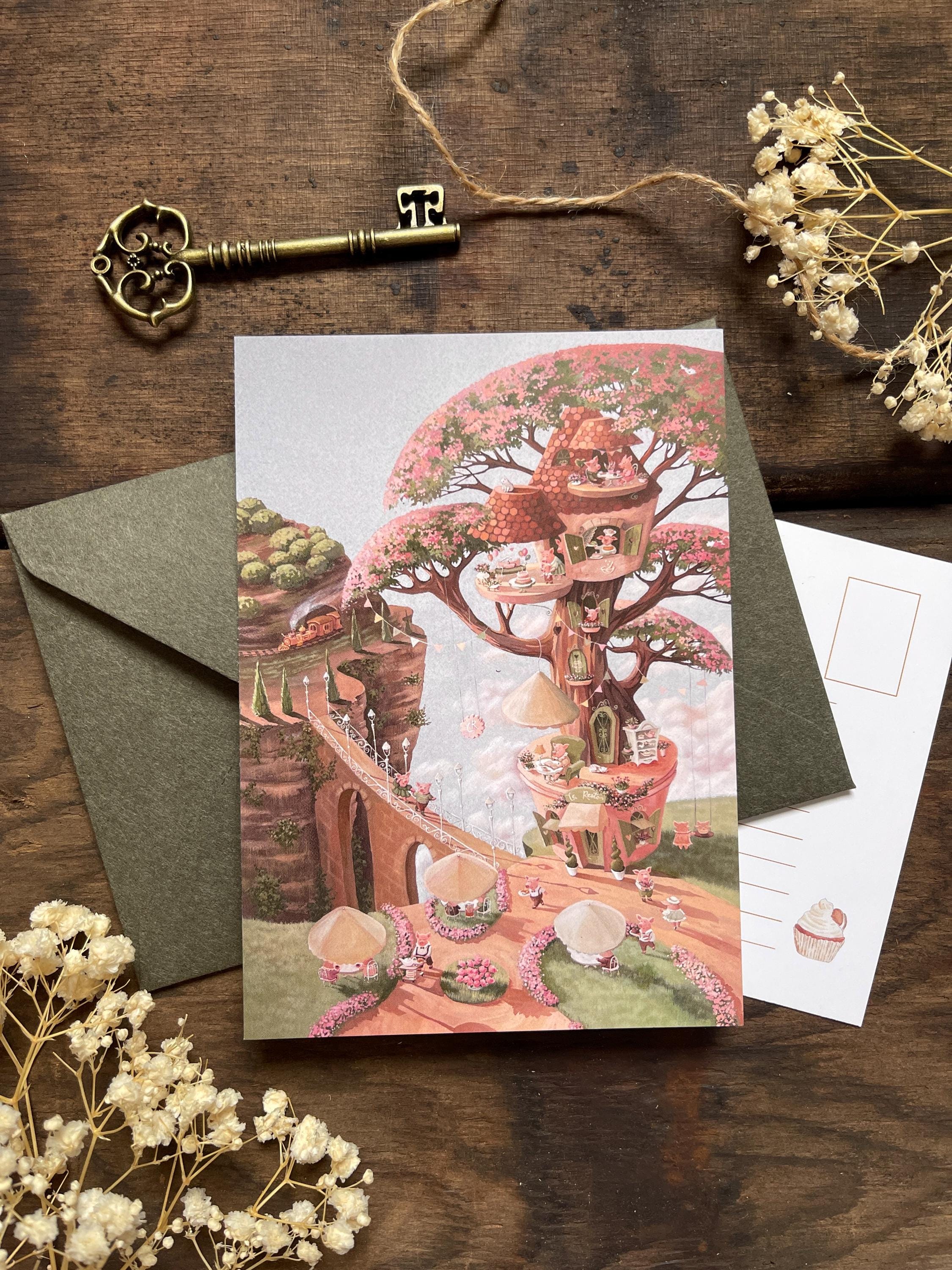 Set 5 Postcards "flowering" - Etsy Ireland