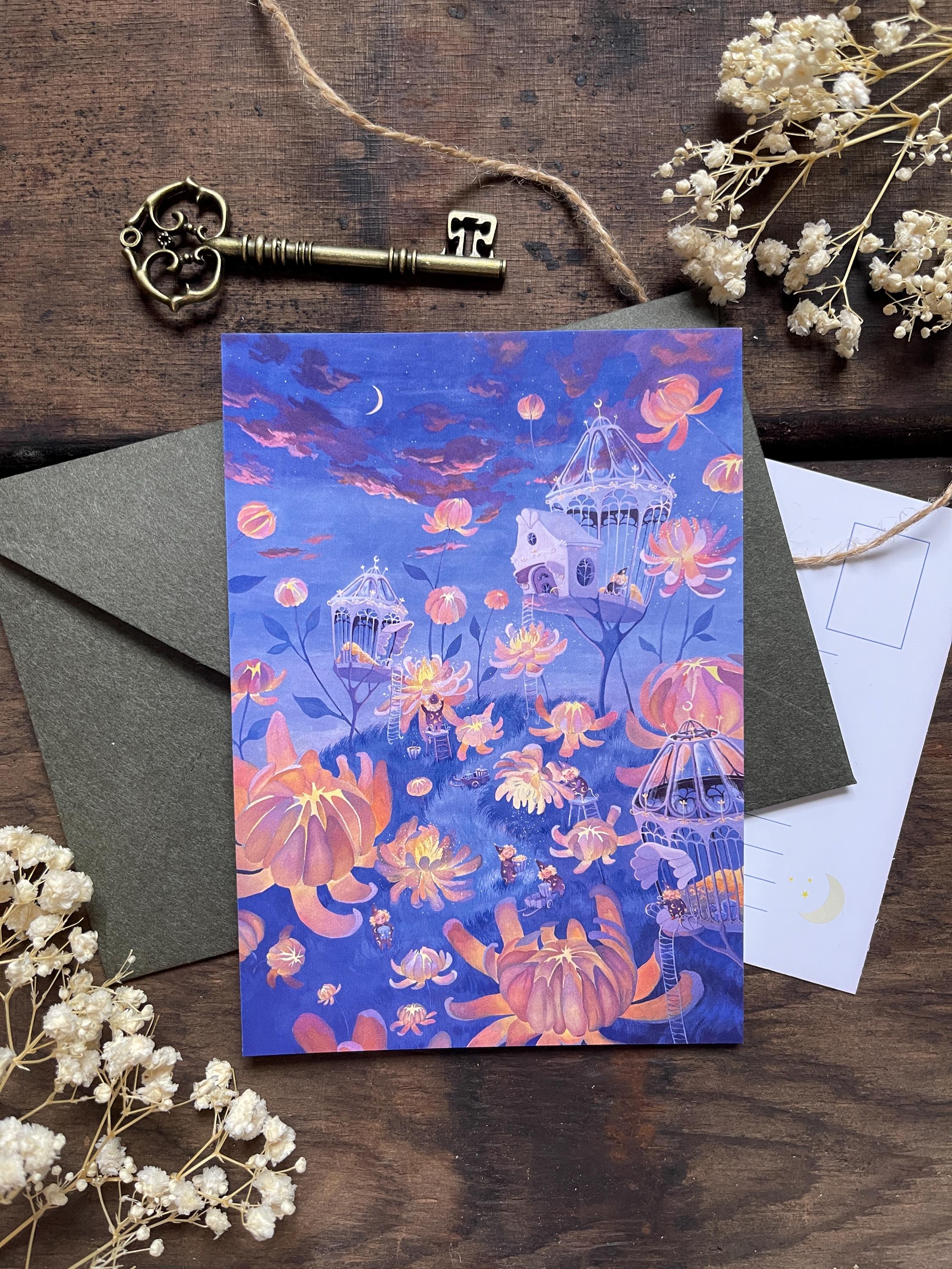 Set 5 Postcards "flowering" - Etsy Ireland