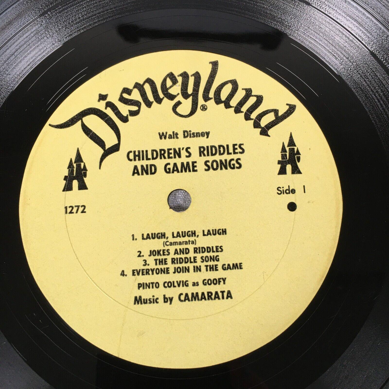 Vintage 1964 Walt Disney's Children's Riddles & Game Songs 1272 - Etsy