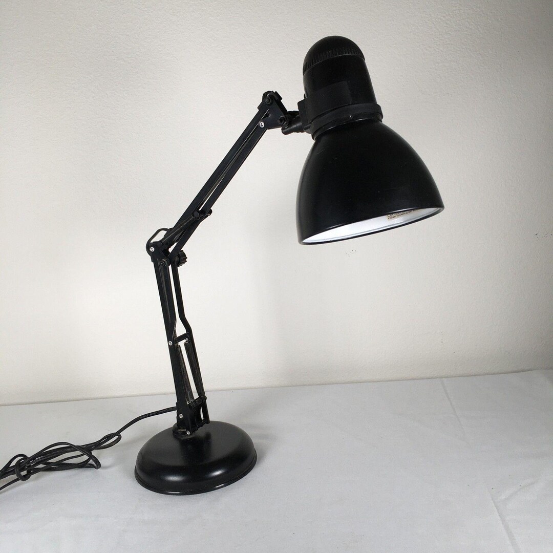 Underwriters Laboratory Free Standing Desk Lamp Articulating Arm Black ...