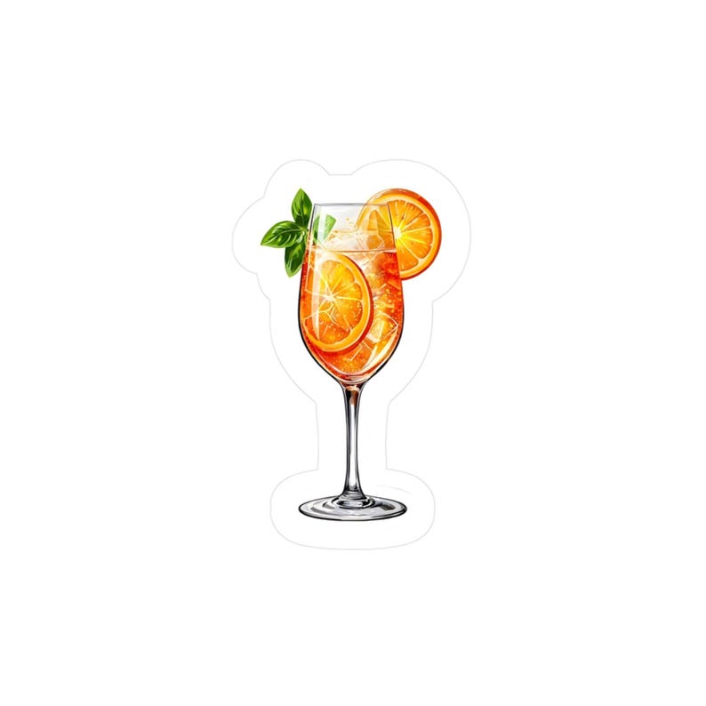 Aperol Spritz Kiss-cut Vinyl Decals, Cocktail Lover's Decor, Fun ...