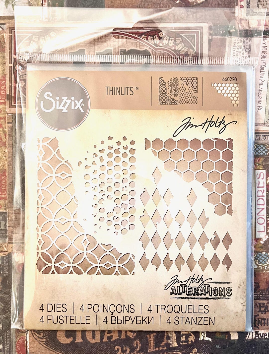 Tim Holtz Sizzix Thinlits Die Set - Mixed Media, #660220 - New, Unopened - Geometric Shapes ...