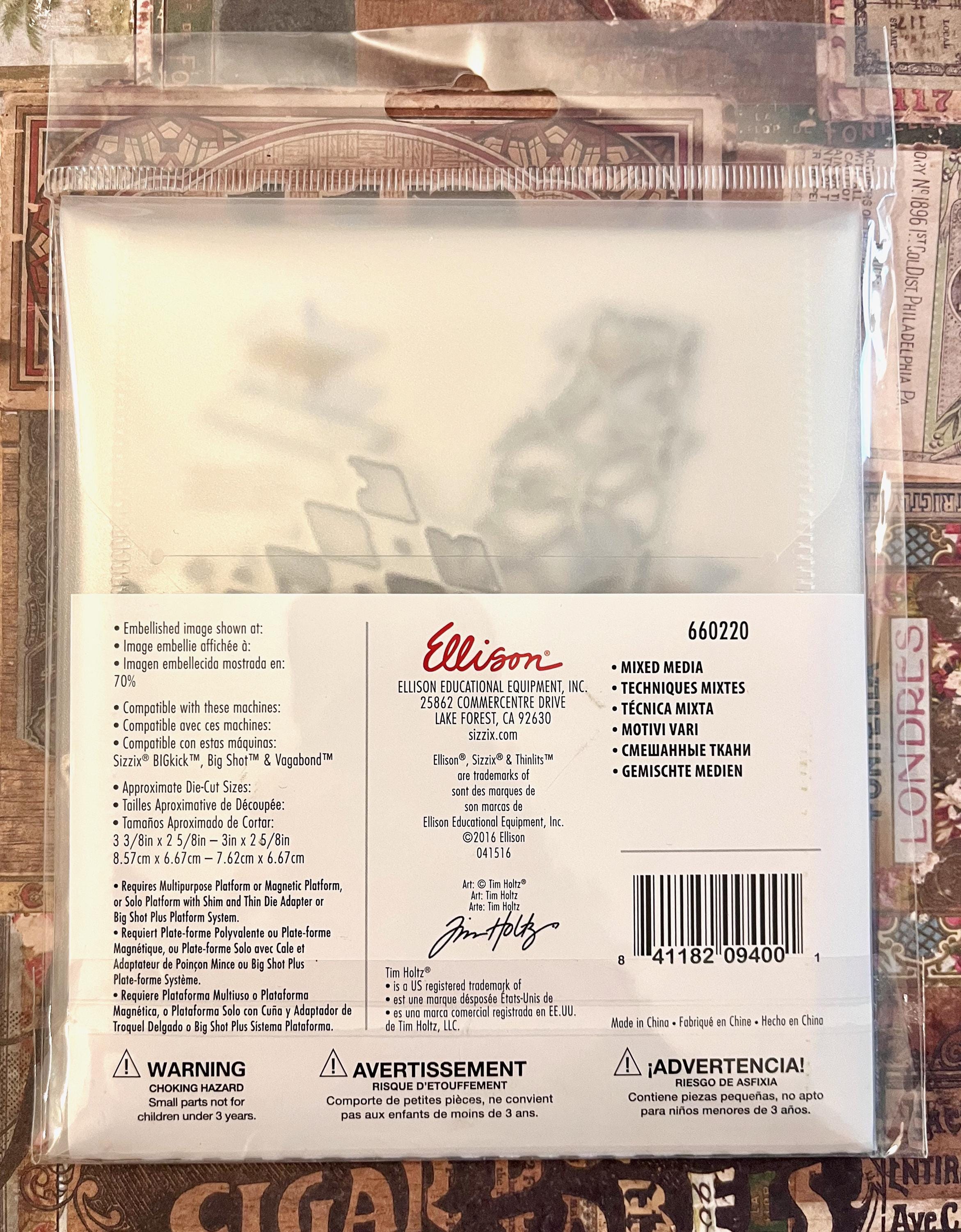 Tim Holtz Sizzix Thinlits Die Set - Mixed Media, #660220 - New, Unopened - Geometric Shapes ...