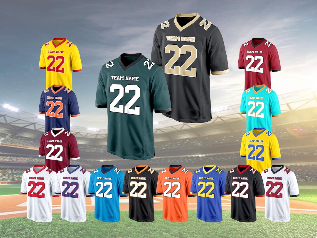 Personalized Football Jersey, Custom Team Shirt, Football Training ...