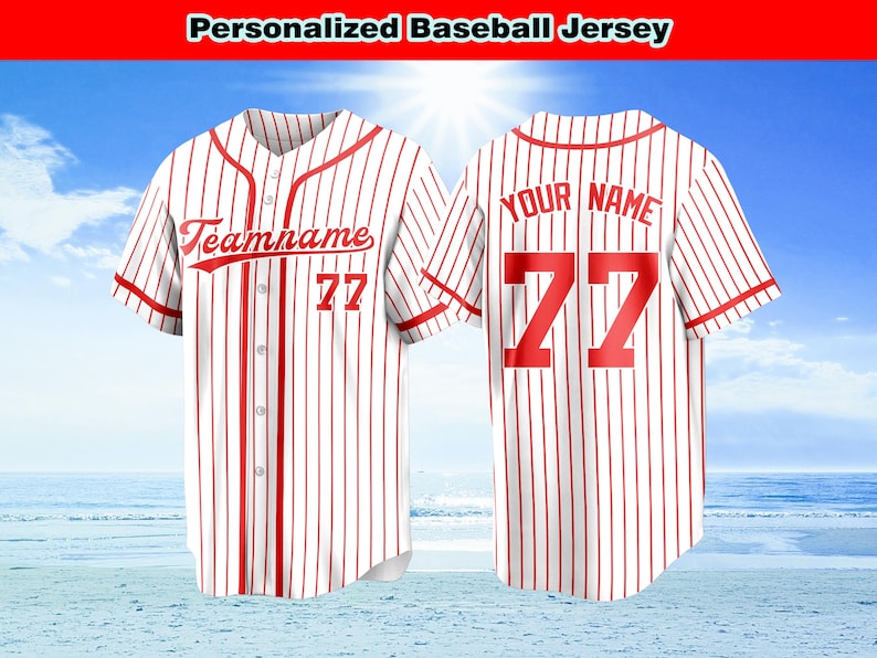 Personalized Baseball Jersey, Custom Jersey Team Uniform, Customize ...