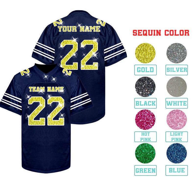 Cheerleading Sequins Jersey - Etsy