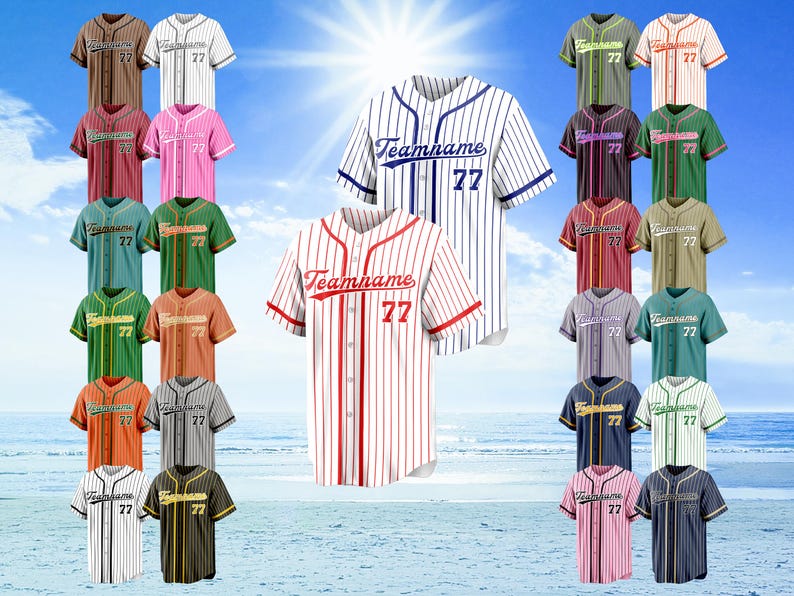 Personalized Baseball Jersey, Custom Jersey Team Uniform, Customize ...