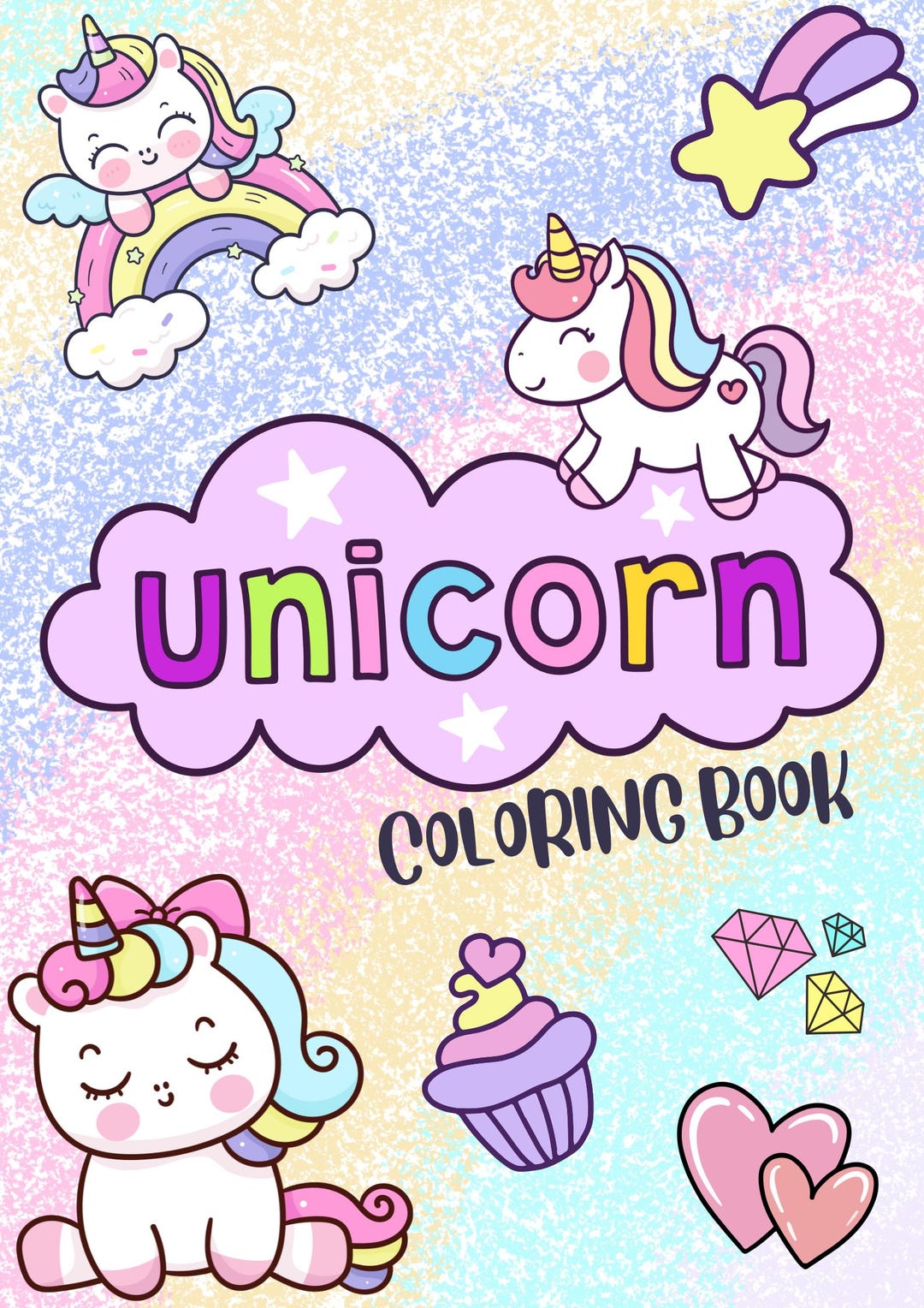 UNICORN COLORING BOOK | Coloring Book for Kids - Etsy
