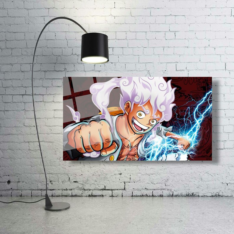 Anime One Piece - Luffy's Punch - Anime Poster - Modern Art Prints – 6 ...