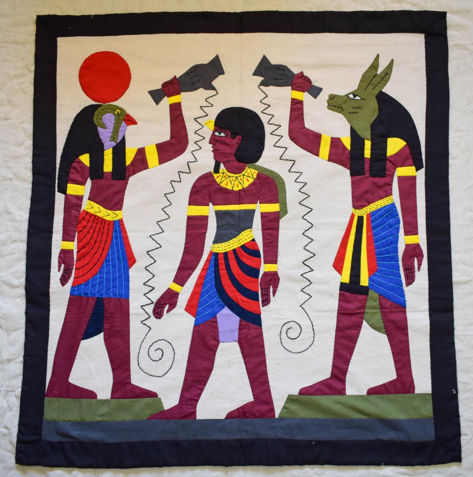 Handmade Quilt-patchwork Quilt-wall Hanging Tapestry-egyptian Tapestry ...