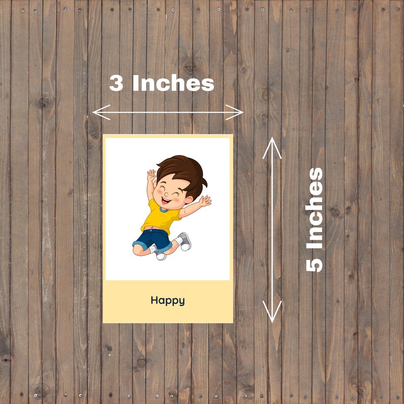 Emotions Flashcards, Kids Feelings Flashcard, Montessori Printable ...
