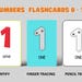 0 to 10 Printable Flashcards for Preschoolers, Identify Numbers, Finger ...