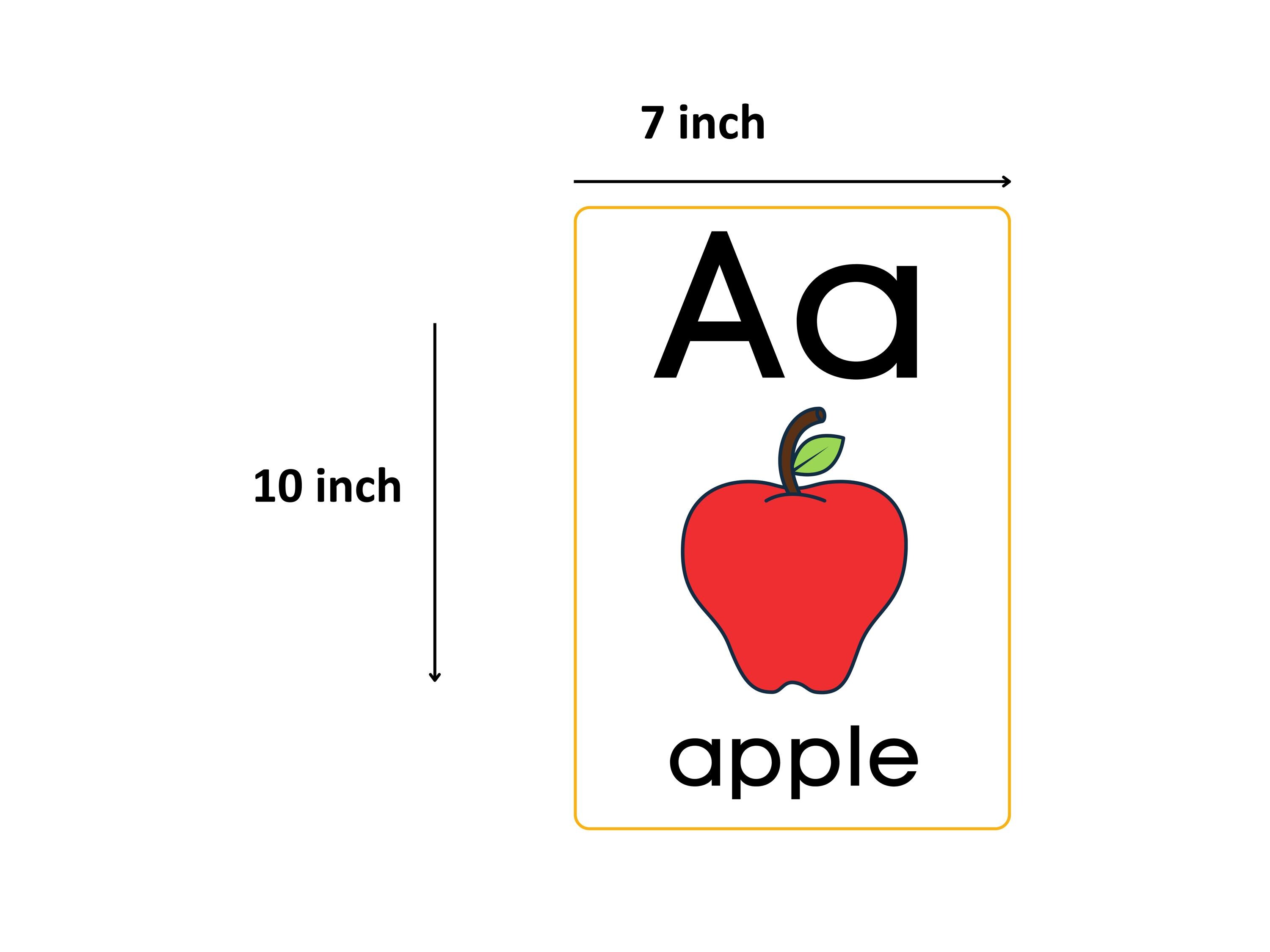 26 A-Z Flash Cards, Educational Preschool Cards, Learn Abcs, Alphabet ...