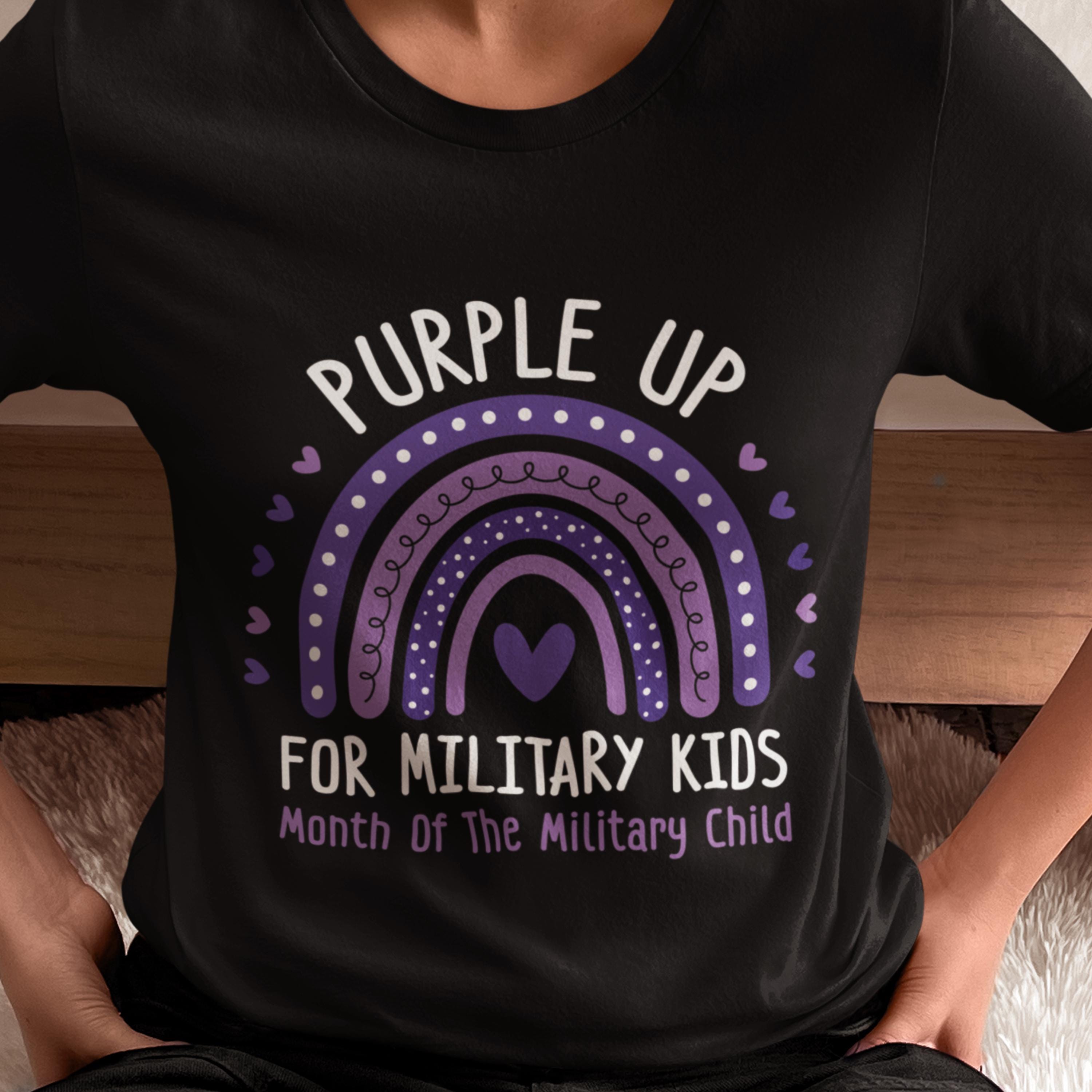 We Wear Purple for Military Kids" PNG– Support Military Children ...