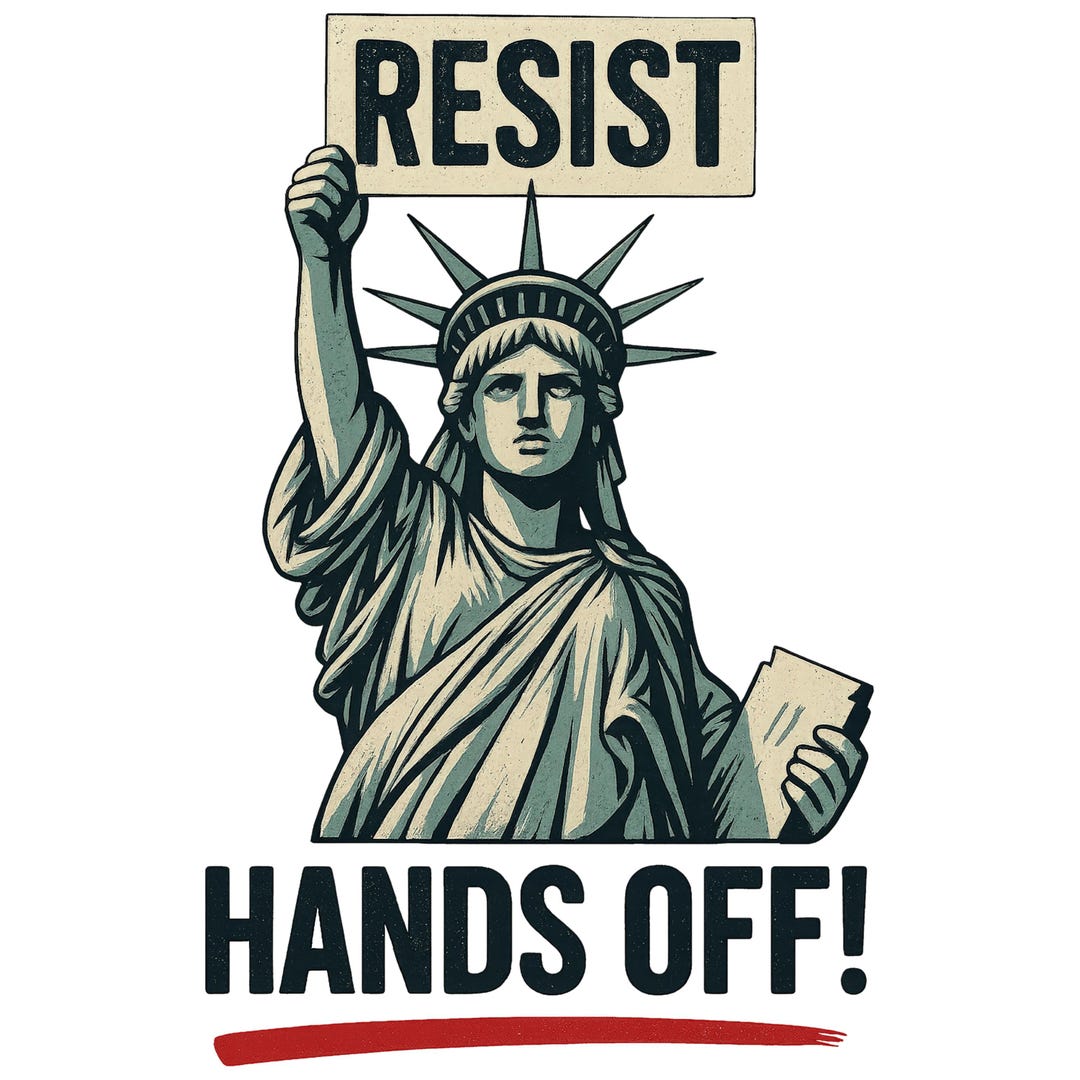 Resist Resistance Statue of Liberty Hands off Protest SVG PNG ...